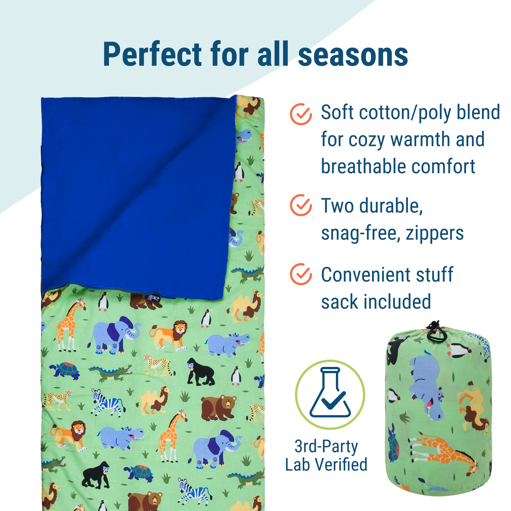 Wild Animals Original Sleeping Bag – Wildkin