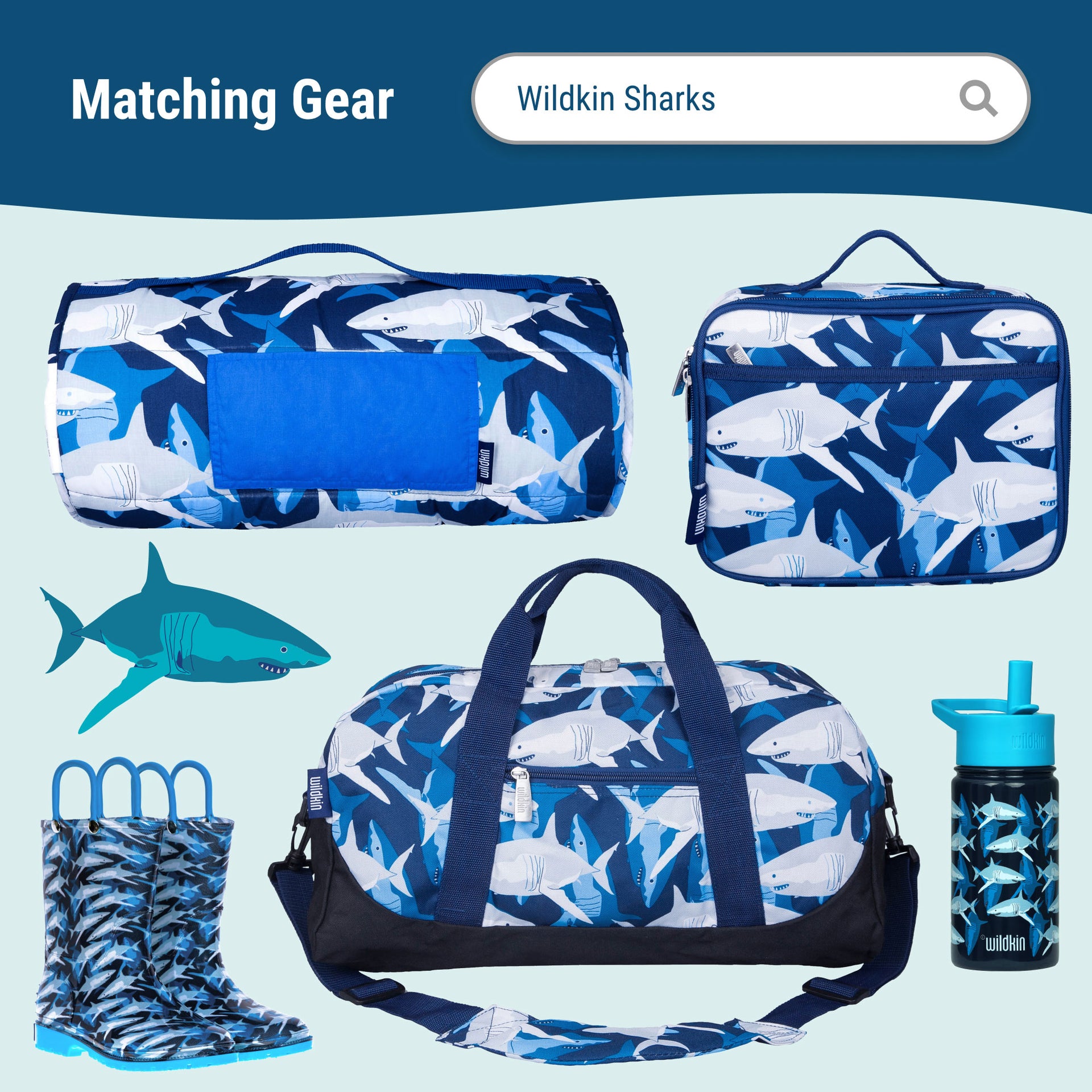 Sharks 15 Inch Backpack – Wildkin