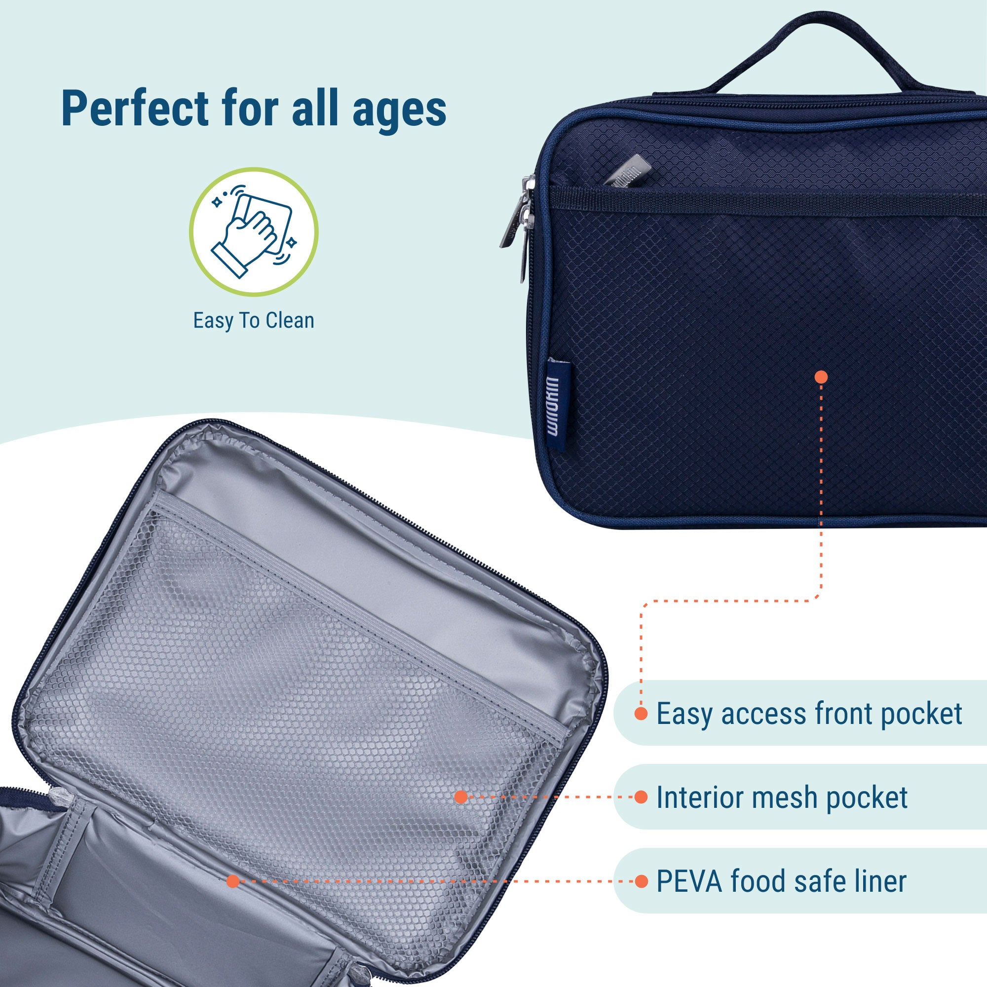 Rip-Stop Blue Lunch Box – Wildkin