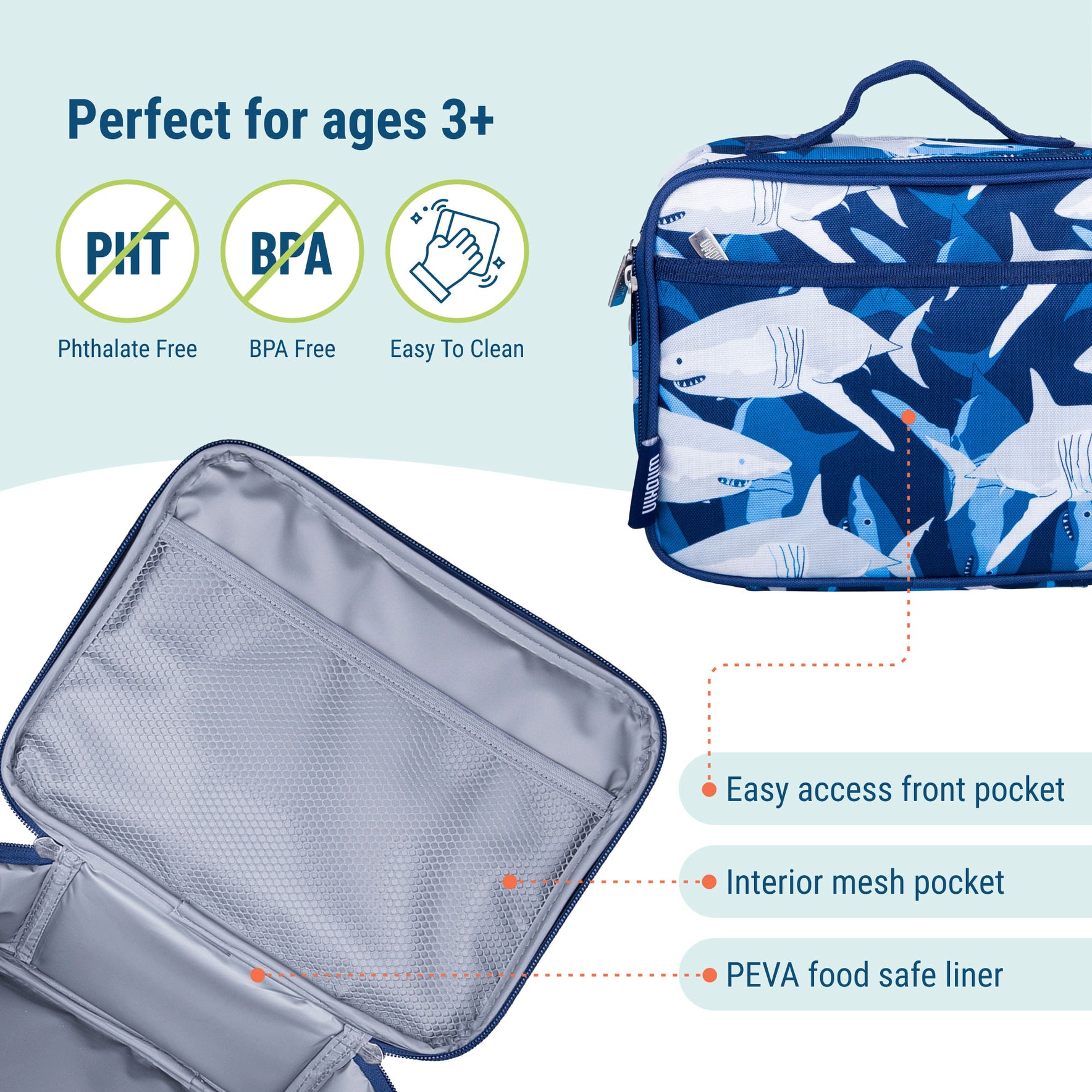 Sharks Lunch Box – Wildkin