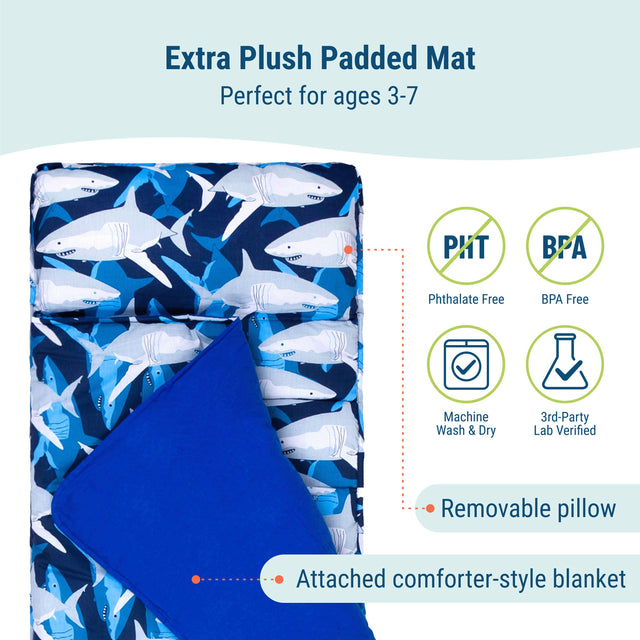 Sharks Original Nap Mat – Wildkin
