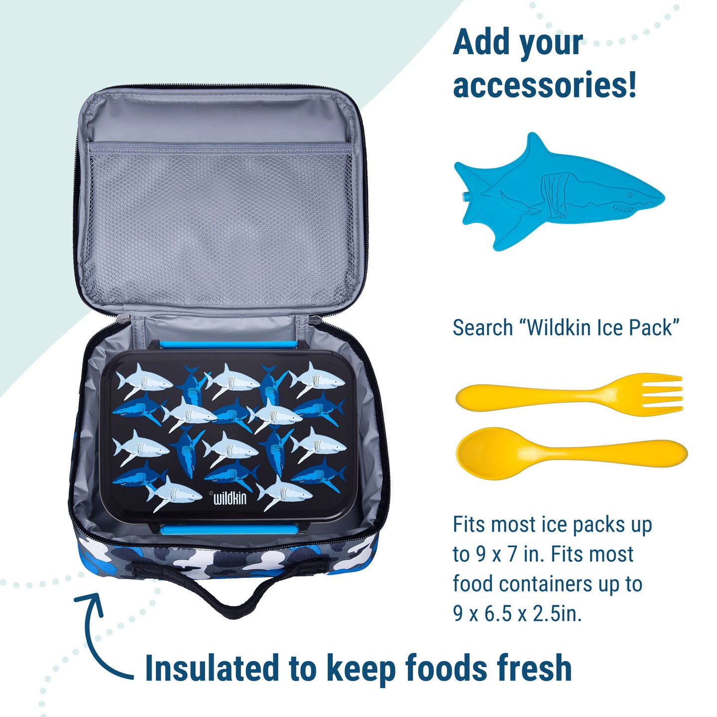 Blue Camo Lunch Box – Wildkin