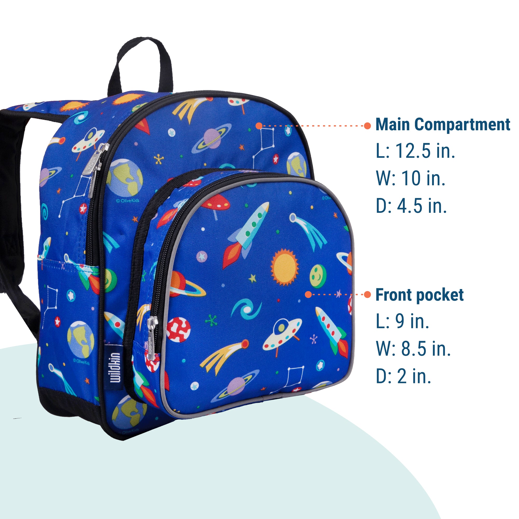 Wildkin 12 Inch Kids Backpack | Toddler Backpacks - Out of this World