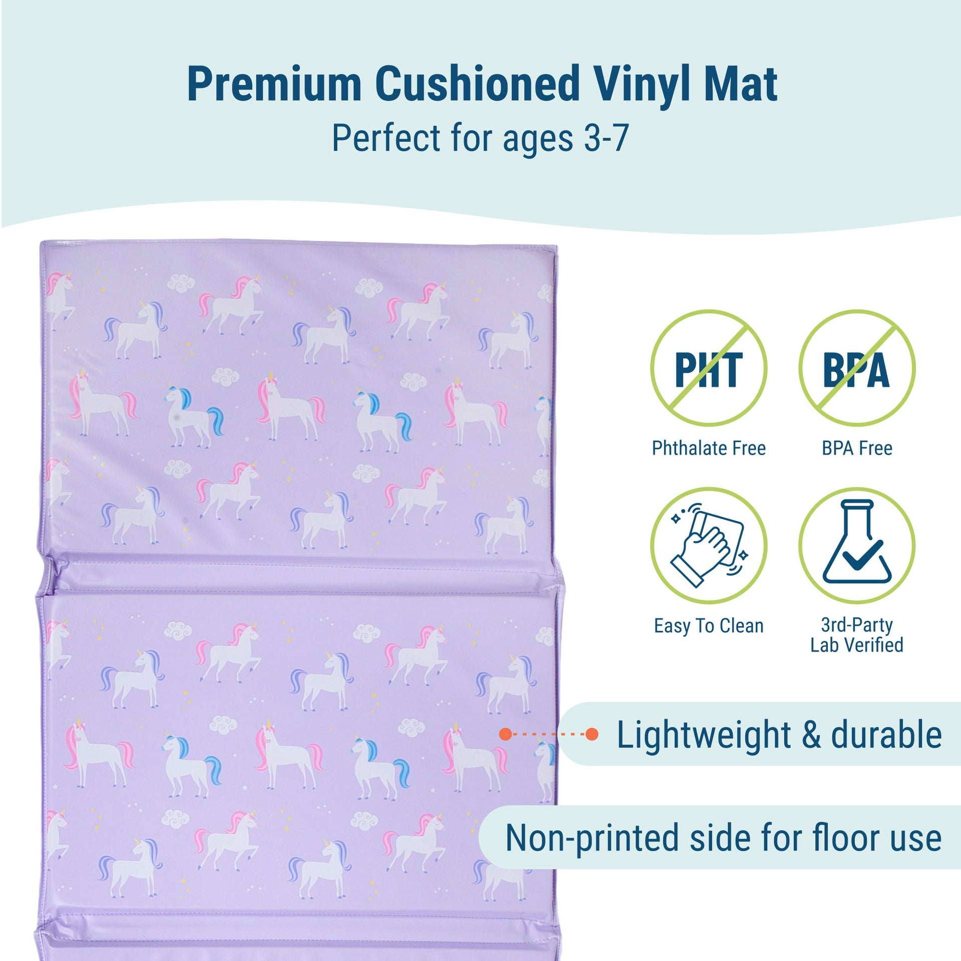 Unicorn Vinyl Rest Mat – Wildkin